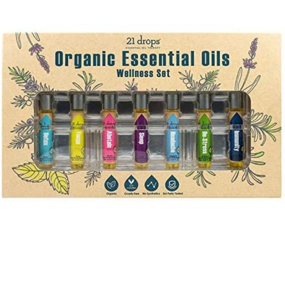 Other | 21 Drops Organic Essential Oils Wellness S | Poshmark